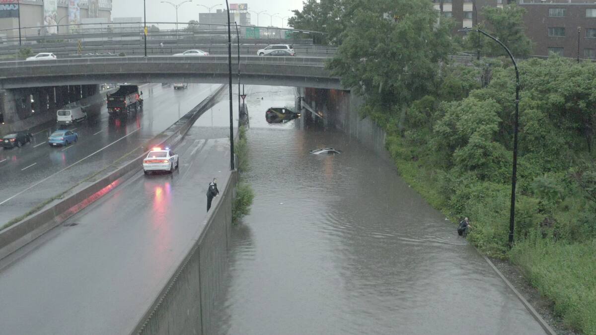 EN IMAGES | Geysers et inondations majeures à Montréal | TVA Nouvelles