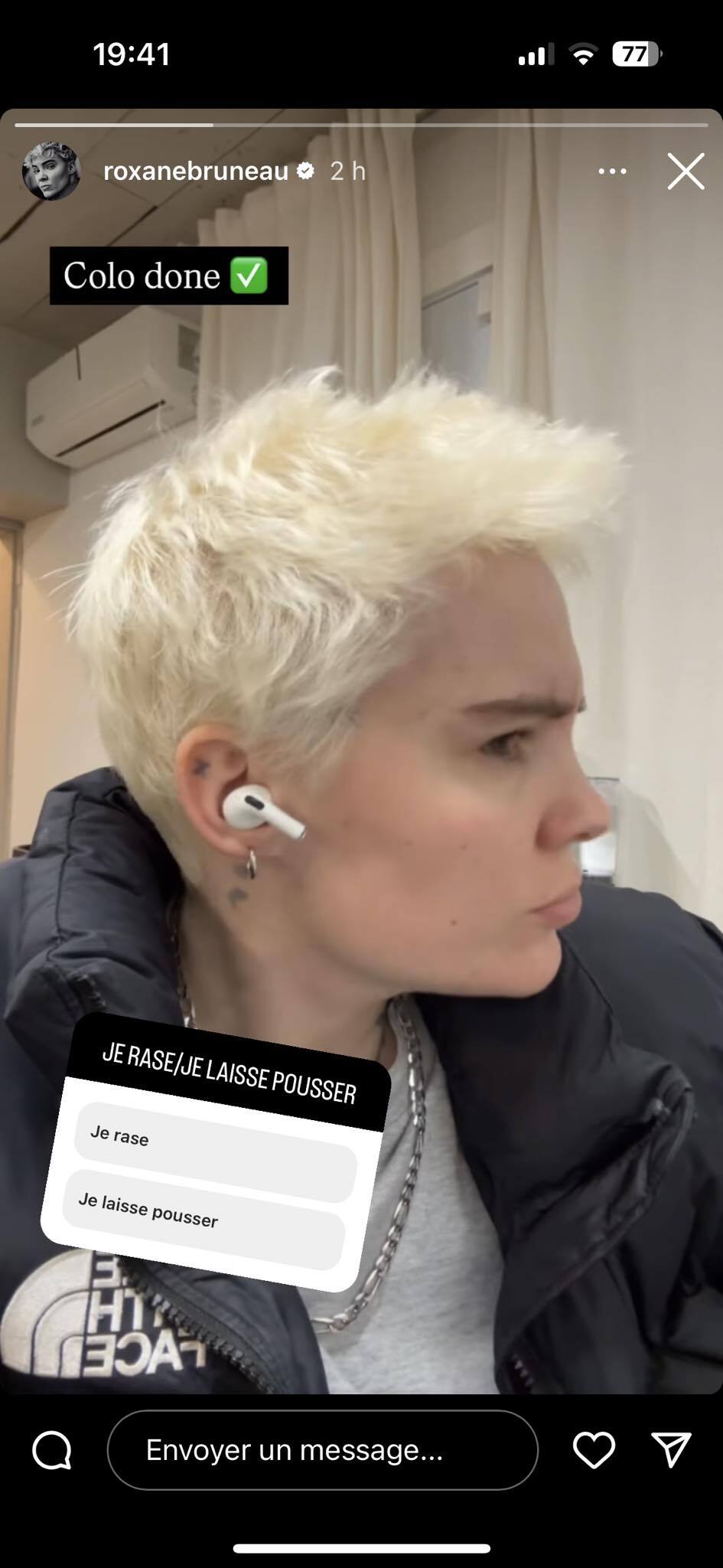 Roxane Bruneau est passée sur la chaise du coiffeur et voici le ...
