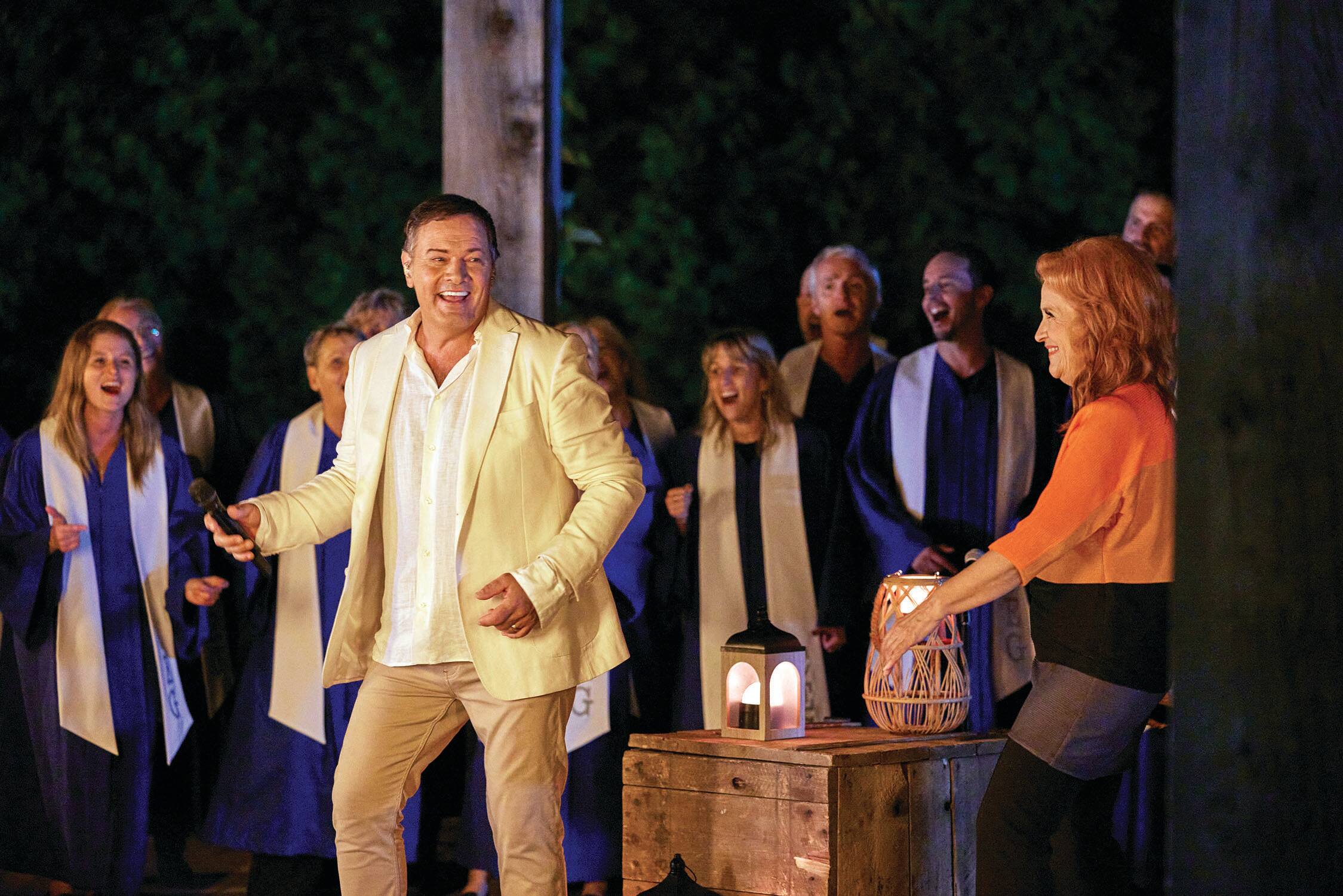 Mario Pelchat reçoit ses amis dans son vignoble pour une émission ...