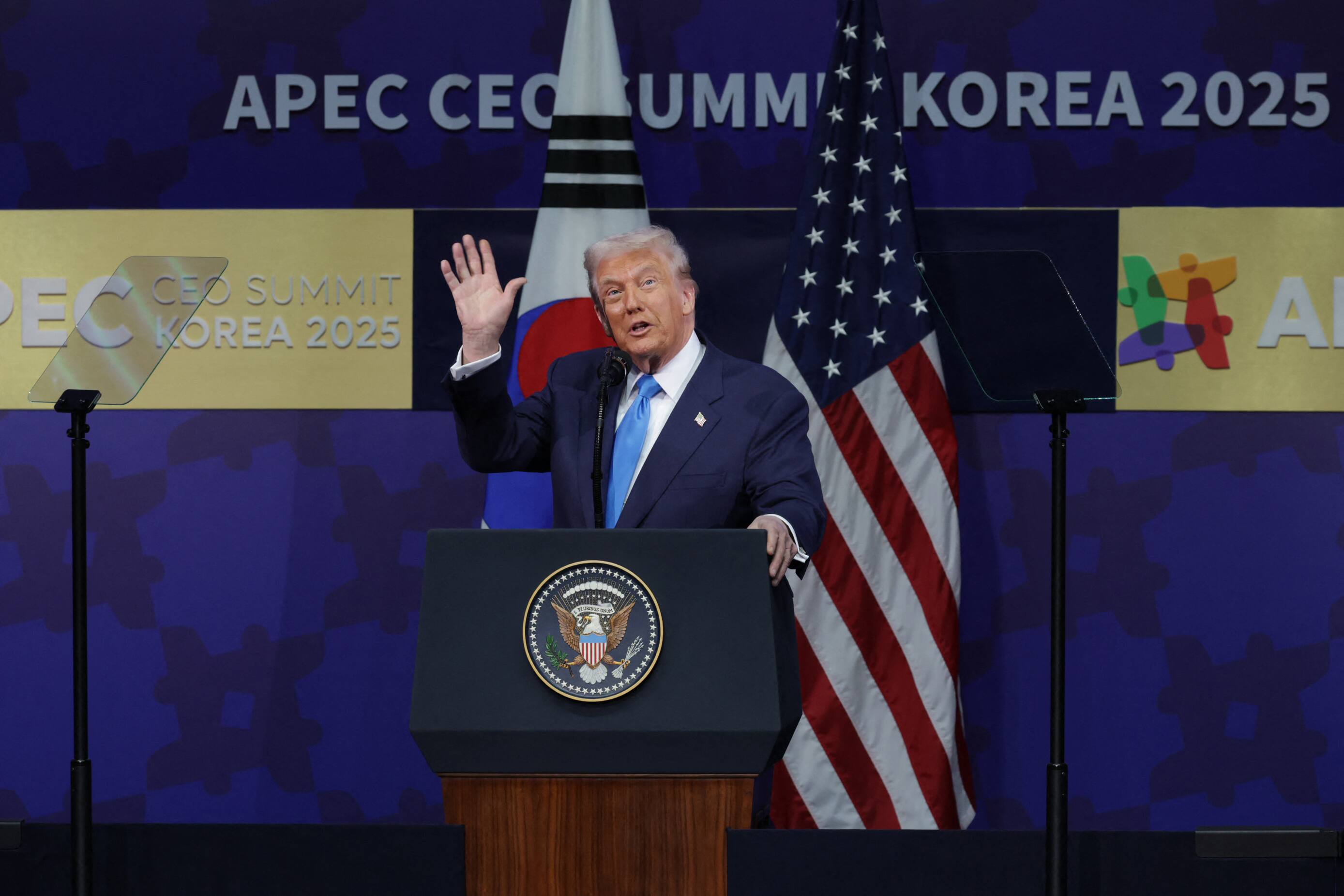 La Corée du Sud a reçu Donald Trump avec des «mini-galettes de boeuf ...