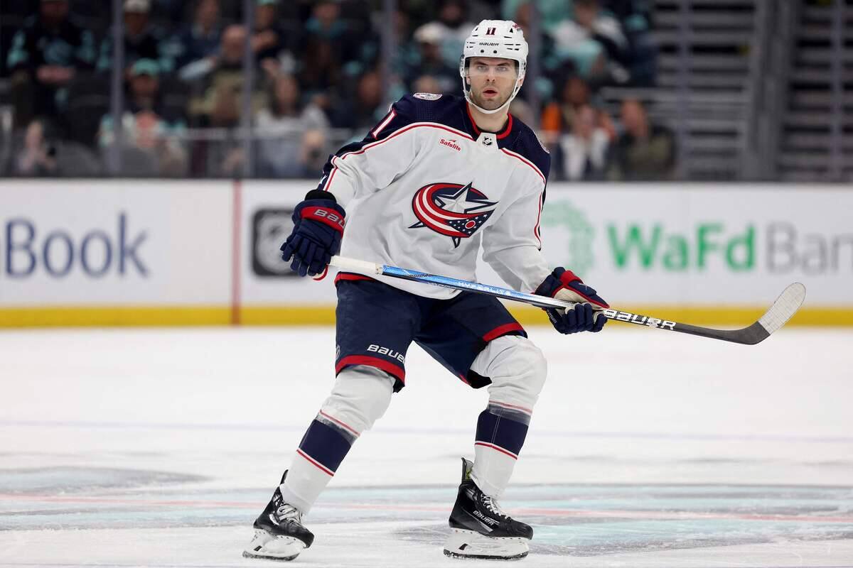 Adam Fantilli tombe au combat - TVA Sports