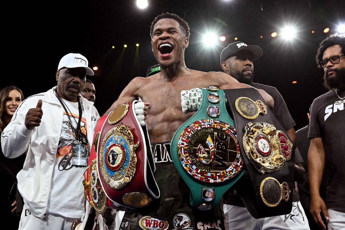 Boxe: l’Américain Devin Haney conserve son titre de champion du monde ...