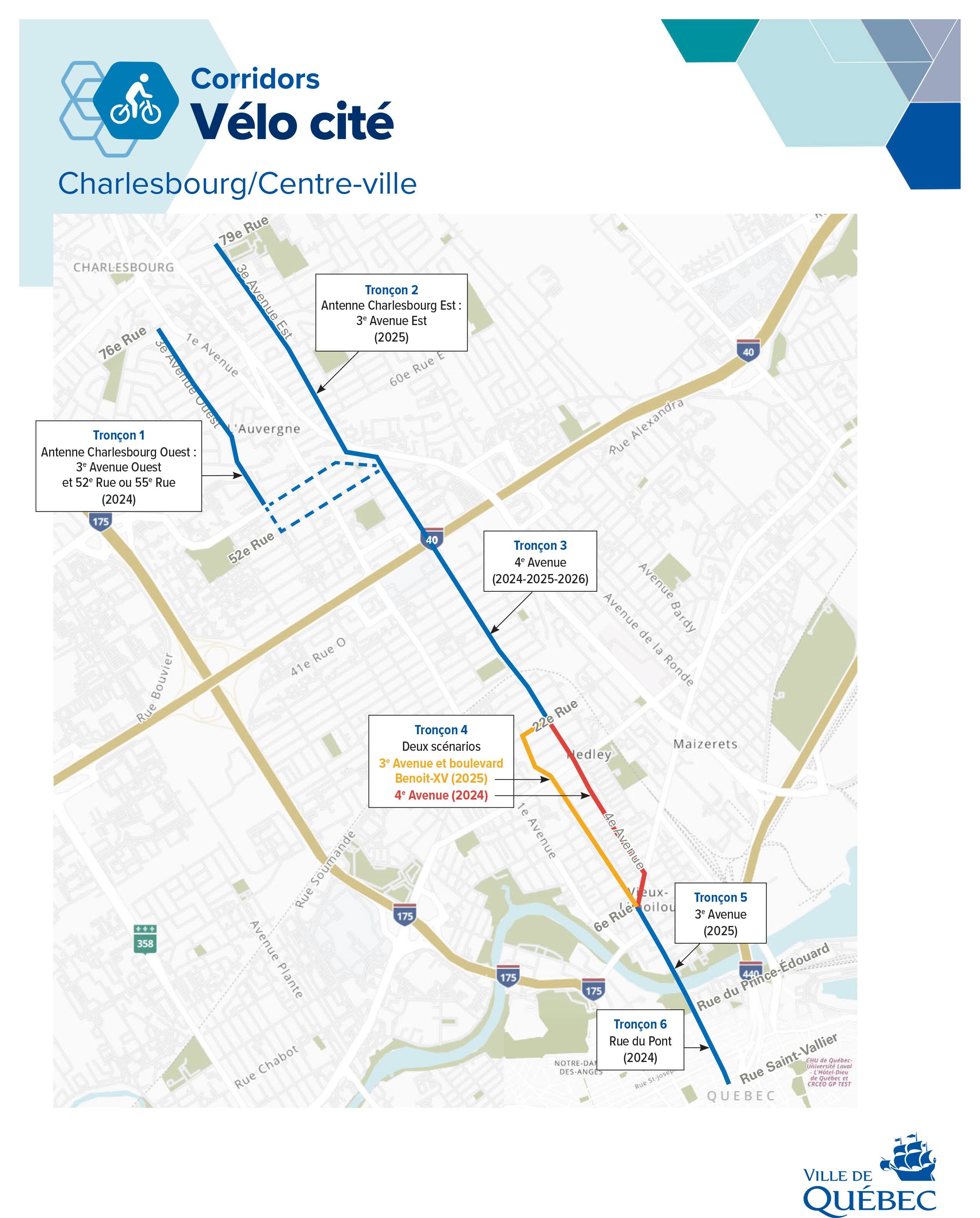 Dévoilement du premier corridor Vélo cité pour relier Charlesbourg ...