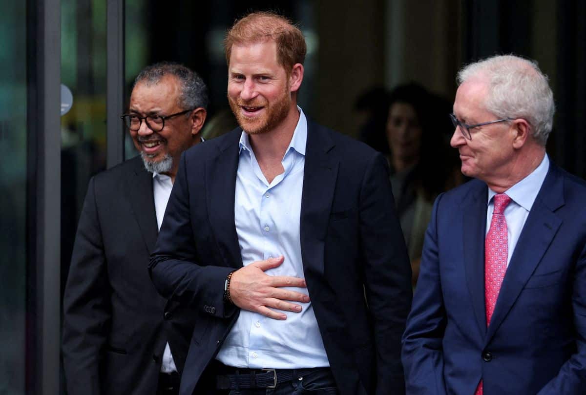 Le prince Harry en visite chez son père, le roi Charles III, pour la ...