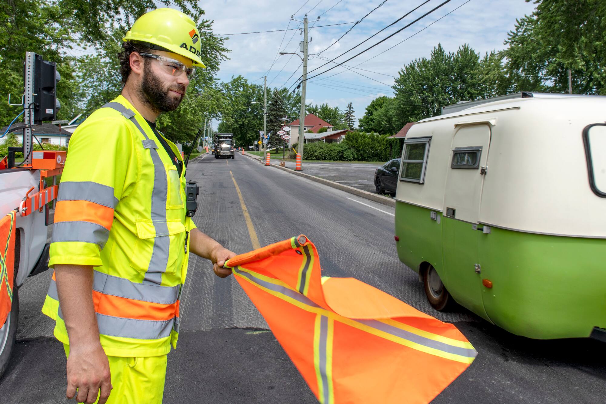 Sécurité routière: huit (pénibles) journées dans la peau d’un signaleur ...