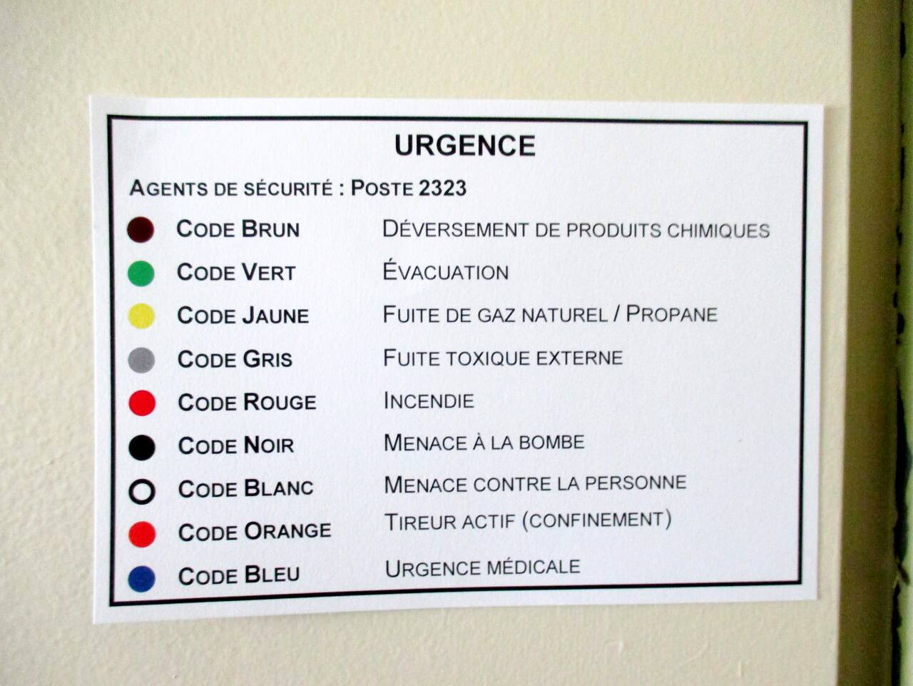 Un code de couleurs qui fait peur | Le Journal de Montréal