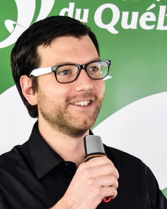 Alex Tyrrell, chef du Parti Vert du Québec et candidat du «Bonjour-Hi ...