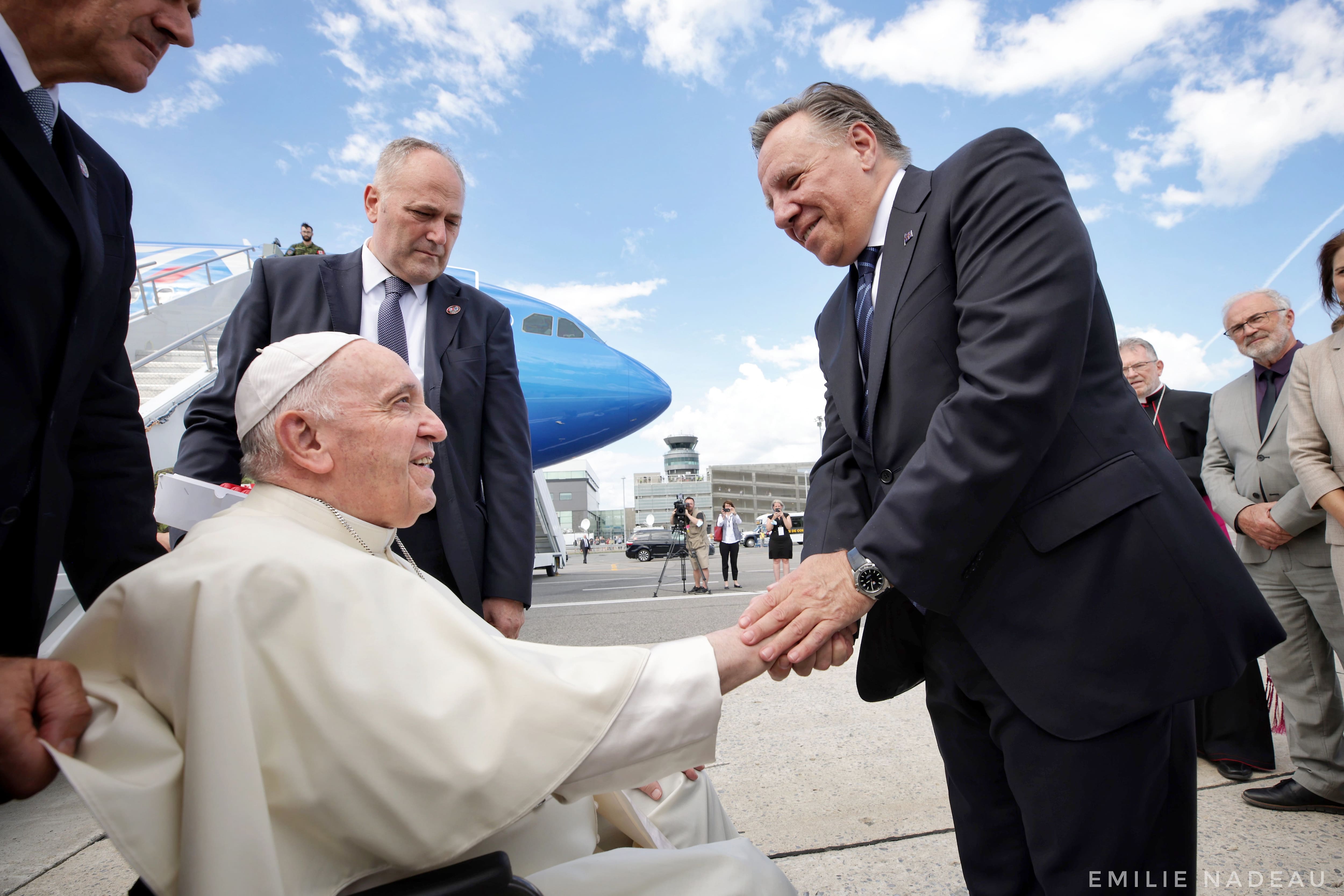 Le pape François à Québec en 2022, une visite plus sobre que celle de ...
