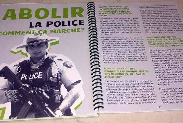 L’agenda d’un cégep propose d’abolir la police | JDM