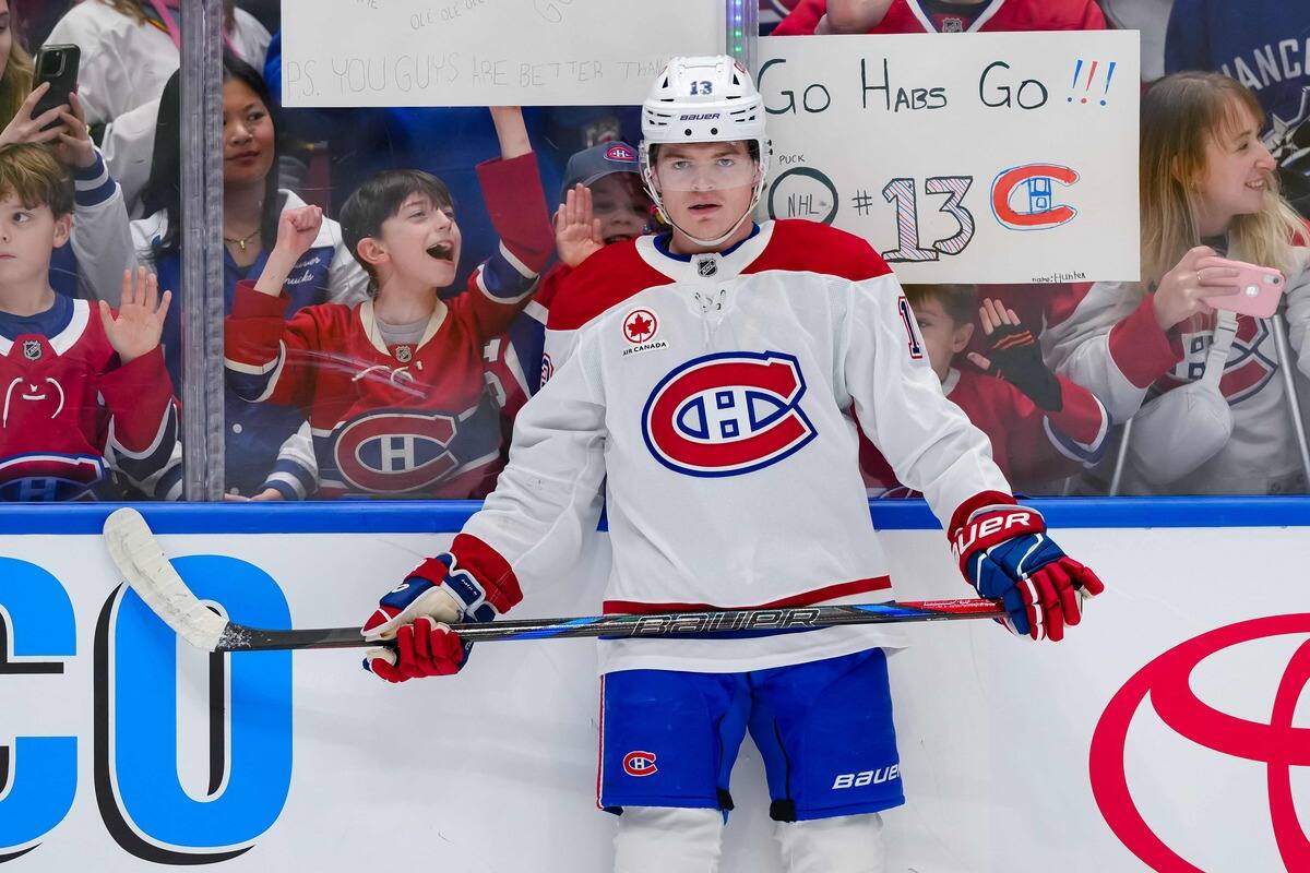 Étincelants dans la victoire du Canadien face aux Canucks, Nick Suzuki, Cole Caufield et Juraj ...