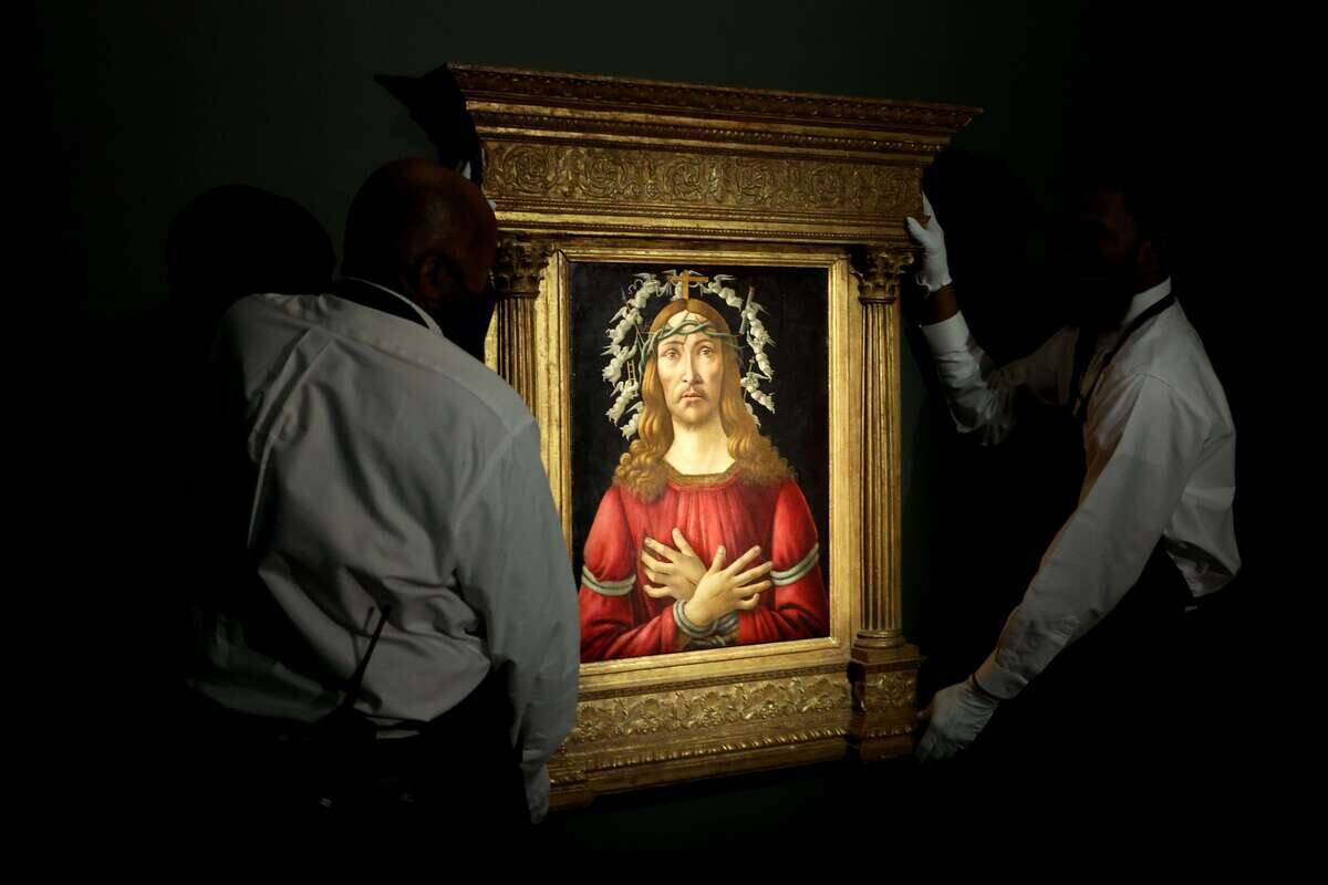 Un rare tableau de Botticelli vendu 45 millions de dollars aux enchères ...