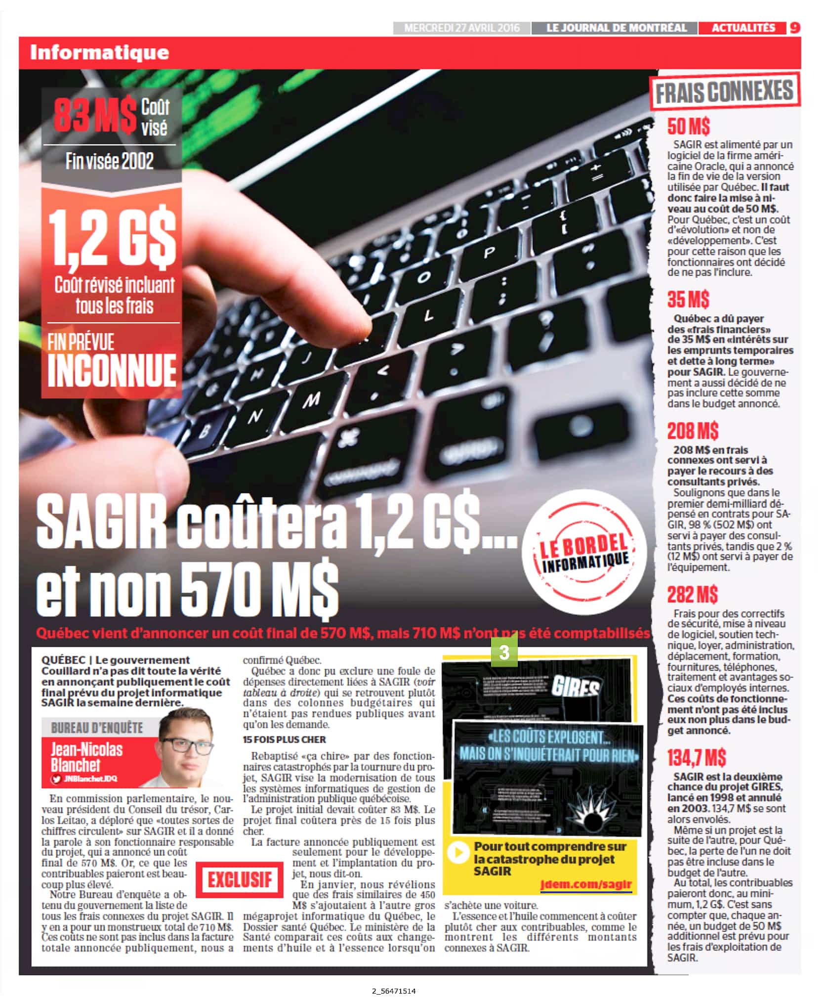 10 ans d’enquêtes: le bordel avant le bordel informatique | JDQ