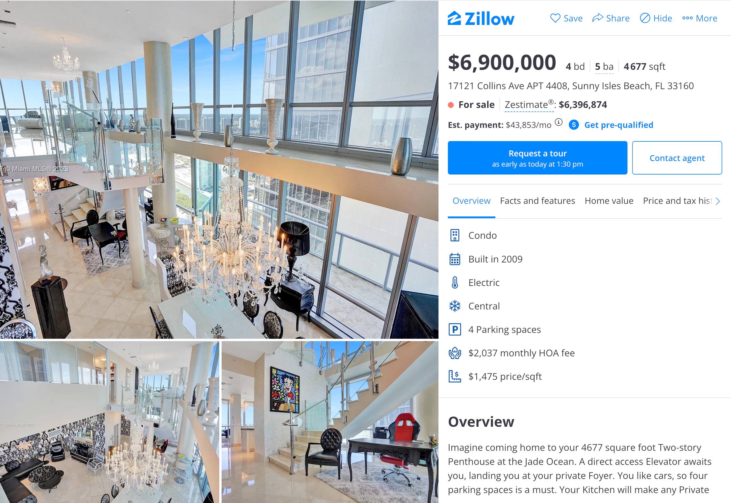 Le propriétaire du Groupe Huot met en vente son penthouse en Floride | JDM