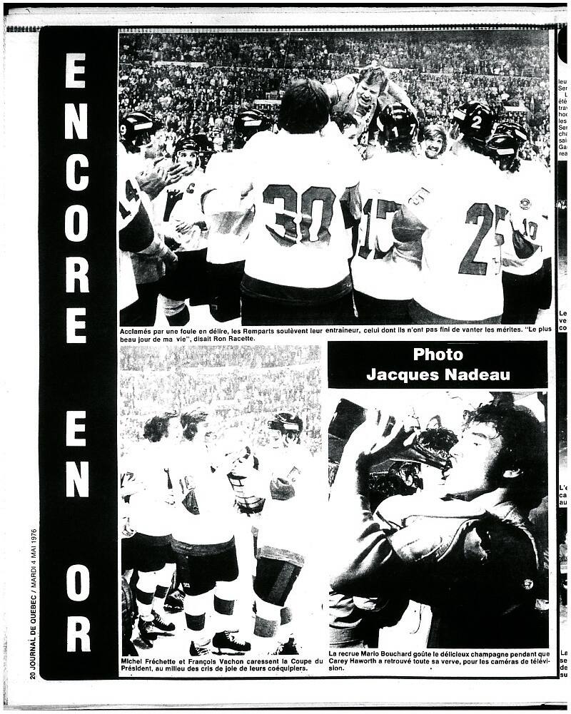 Finale de la LHJMQ: les Remparts veulent gagner pour Québec, 47 ans ...