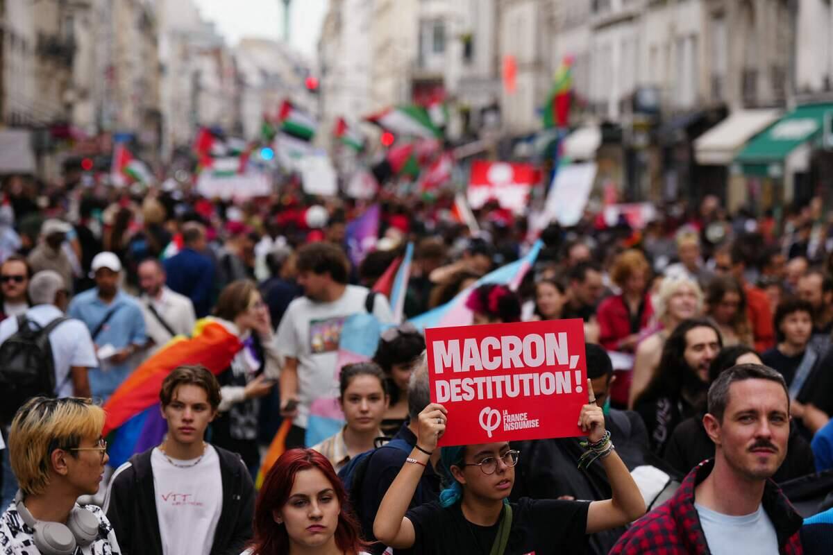 EN IMAGES | Manifestation importante en France de la gauche «contre le ...