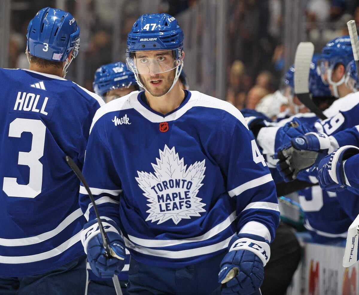 L'attaquant Pierre Engvall des Maple Leafs de Toronto suspendu | JDM