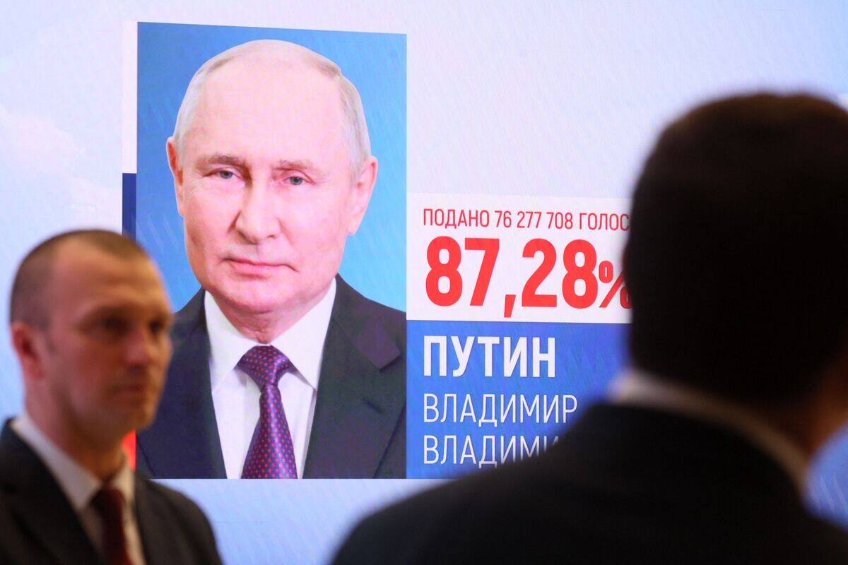 Victoire de Poutine: la Russie rejette toute fraude électorale | TVA ...
