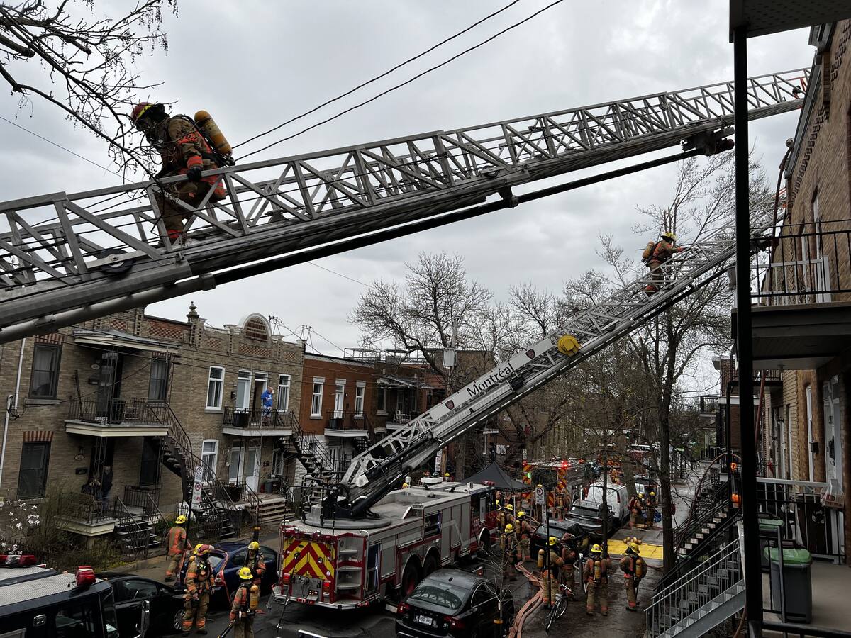 Rosemont: un incendie éclate dans un bâtiment résidentiel | TVA Nouvelles