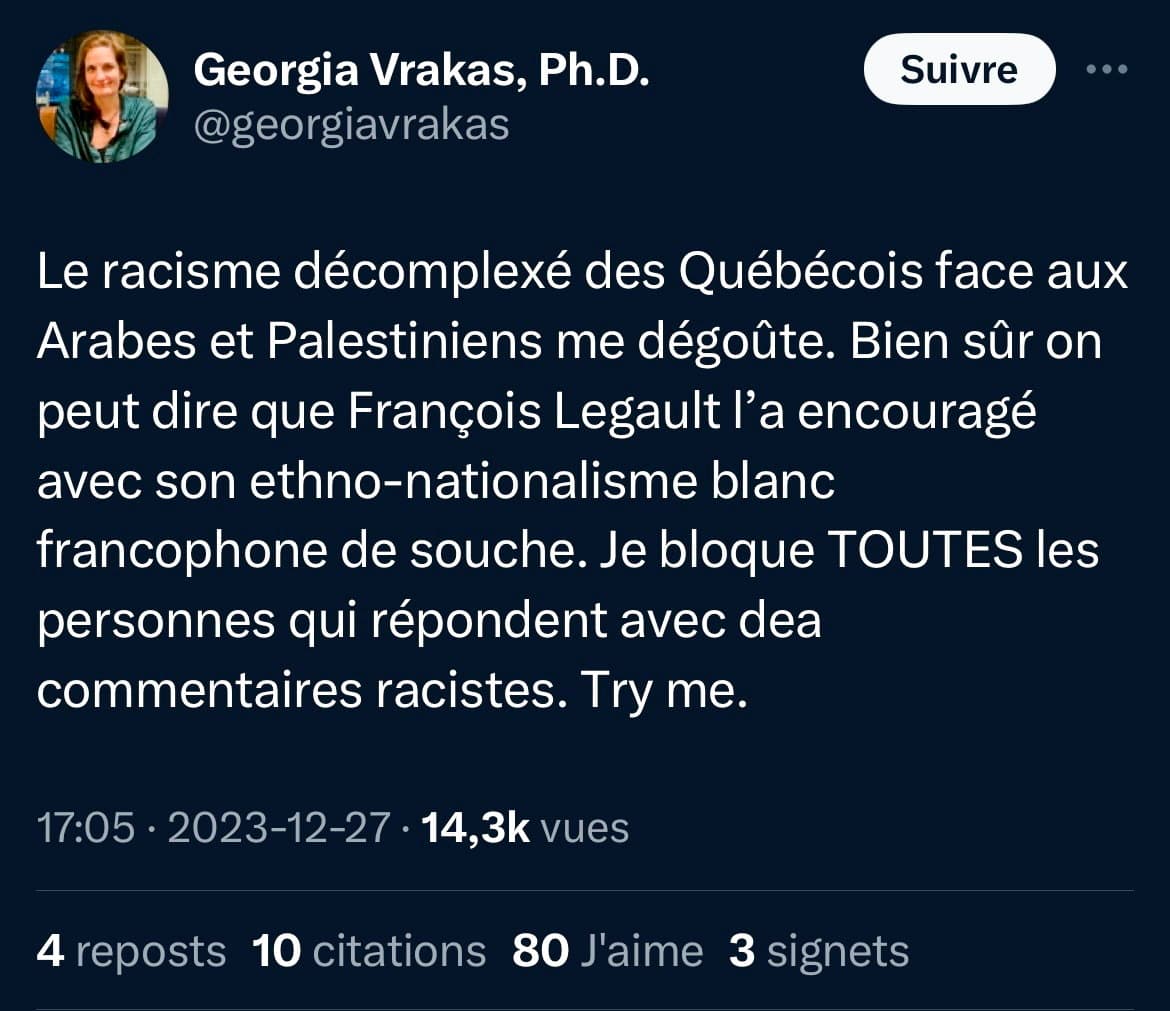 «Racisme décomplexé des Québécois»: une professeure de l’UQTR retire ...