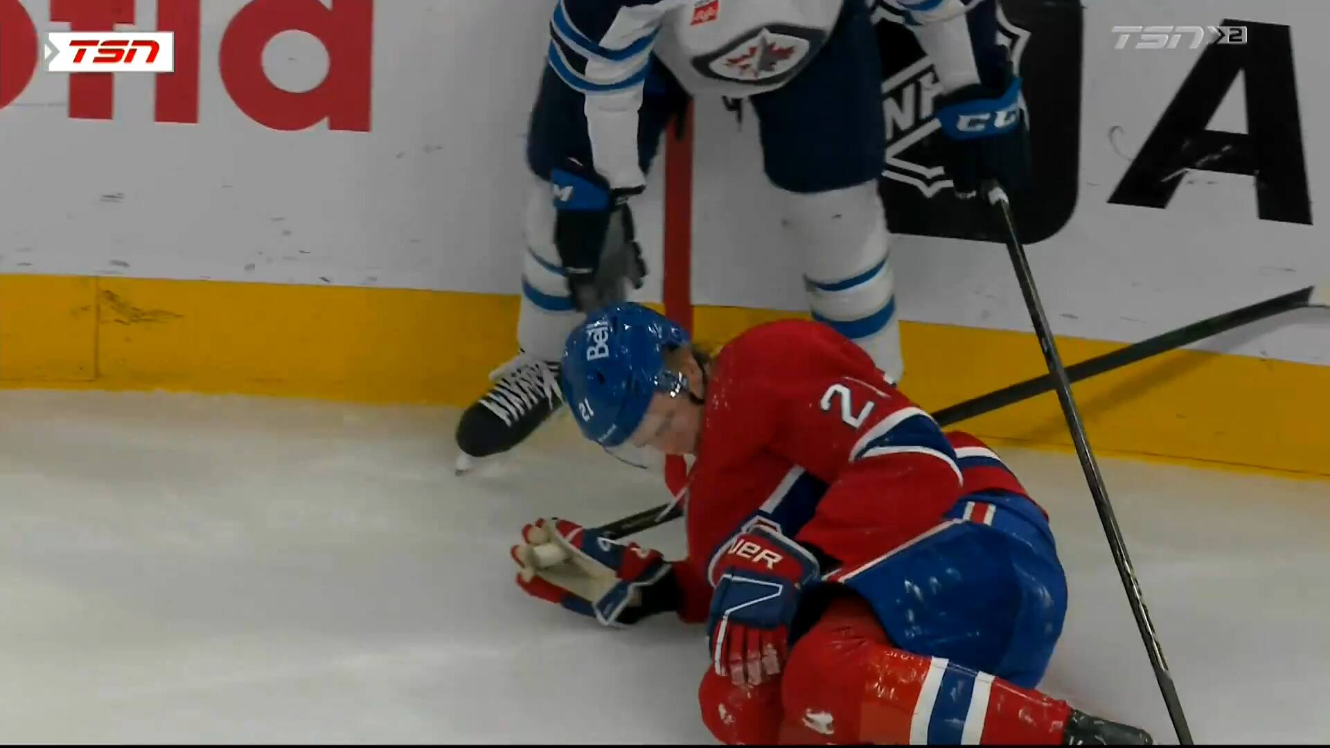 Une chute qui ne dit rien de bon pour Kaiden Guhle | JDM