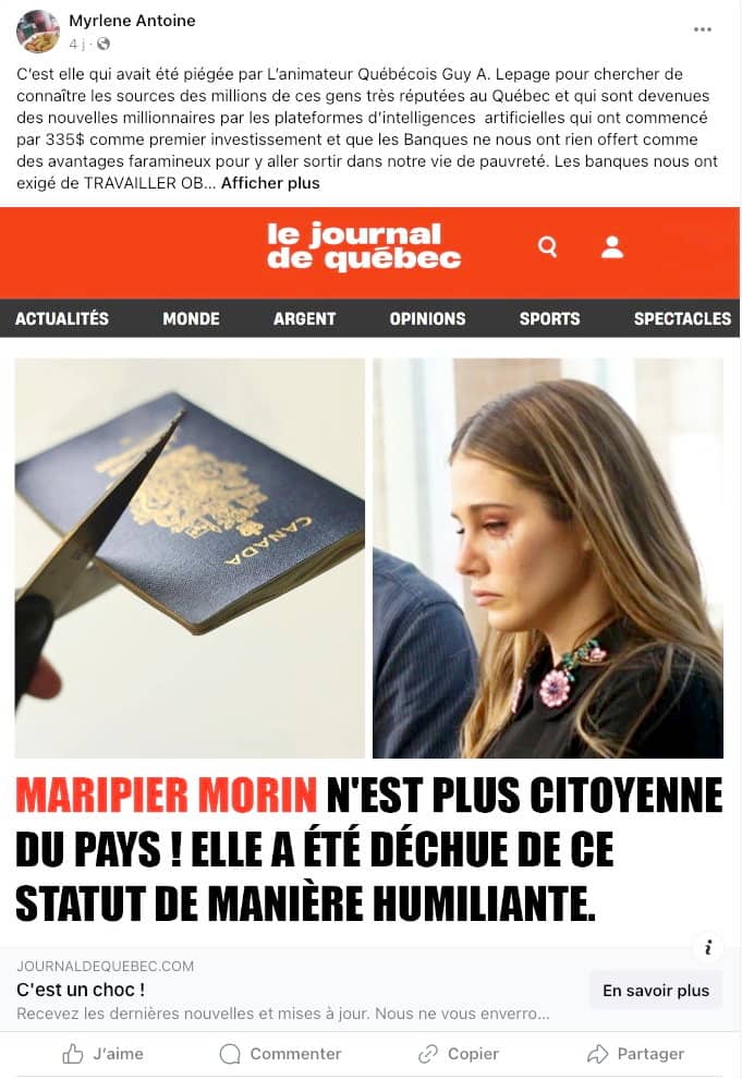 Arnaque en ligne: 900 000$ perdus à cause de faux influenceurs | TVA ...