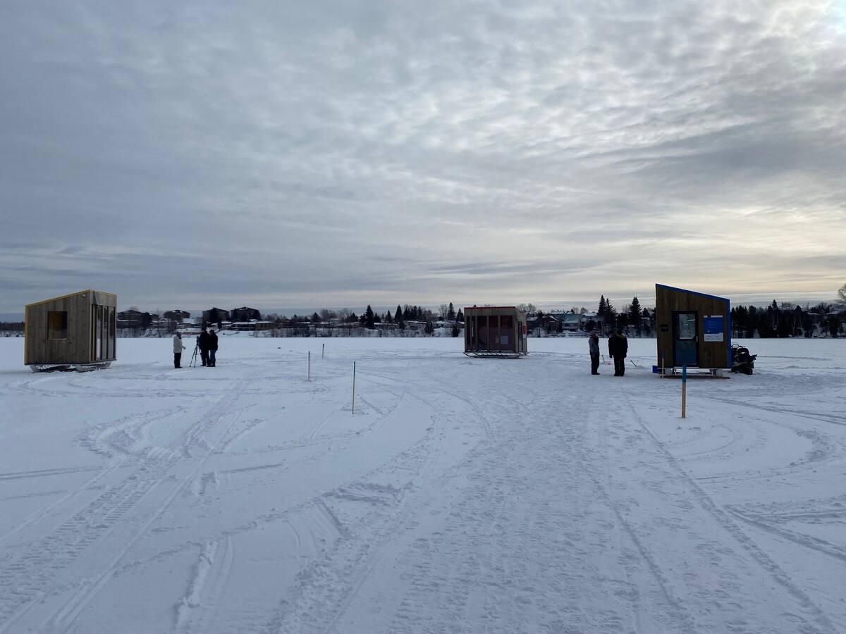 Des cabanes à pêche communautaires au centre-ville de Rouyn-Noranda | JDM
