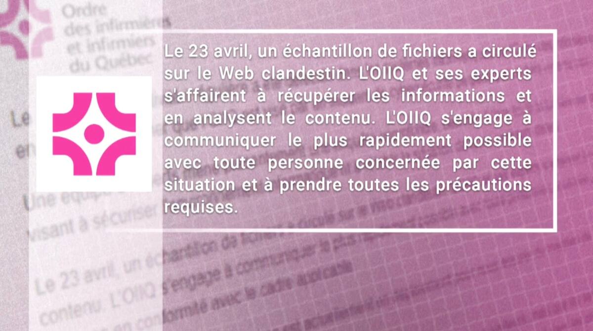 Cyberattaque à l’OIIQ: une infirmière est inquiète pour ses données | JDM