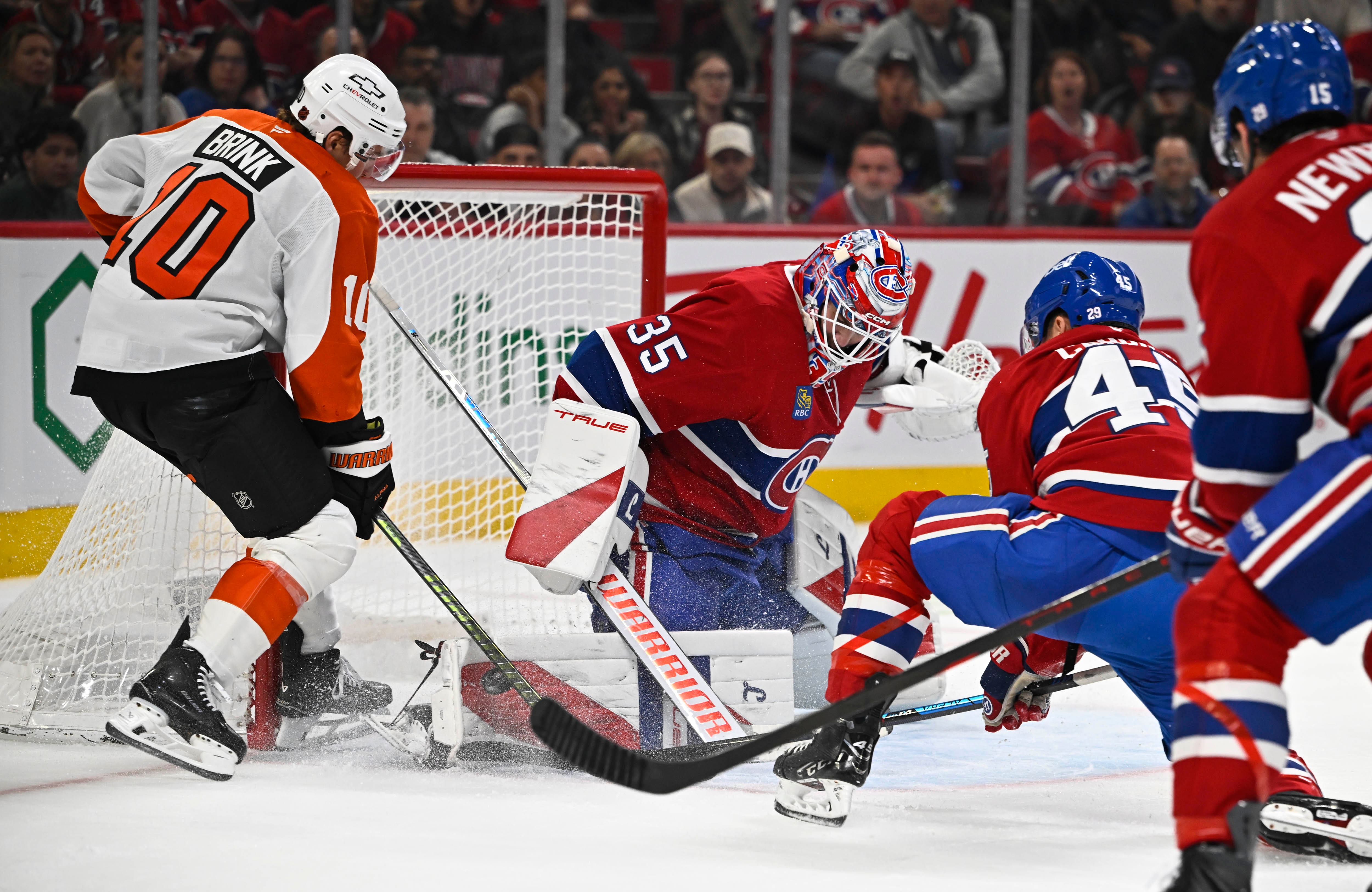 Contre les Flyers mardi: pour Jake Allen, ceci serait arrivé sans Monty ...