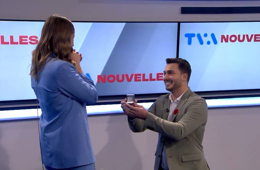 EN VIDÉO | Une demande en mariage en direct pour une cheffe d’antenne ...