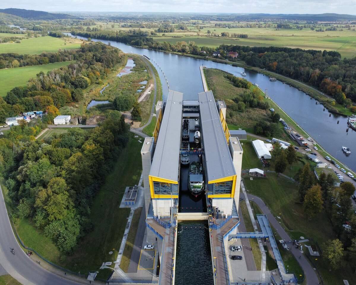 Inauguration d’un gigantesque ascenseur à bateaux en Allemagne | TVA ...