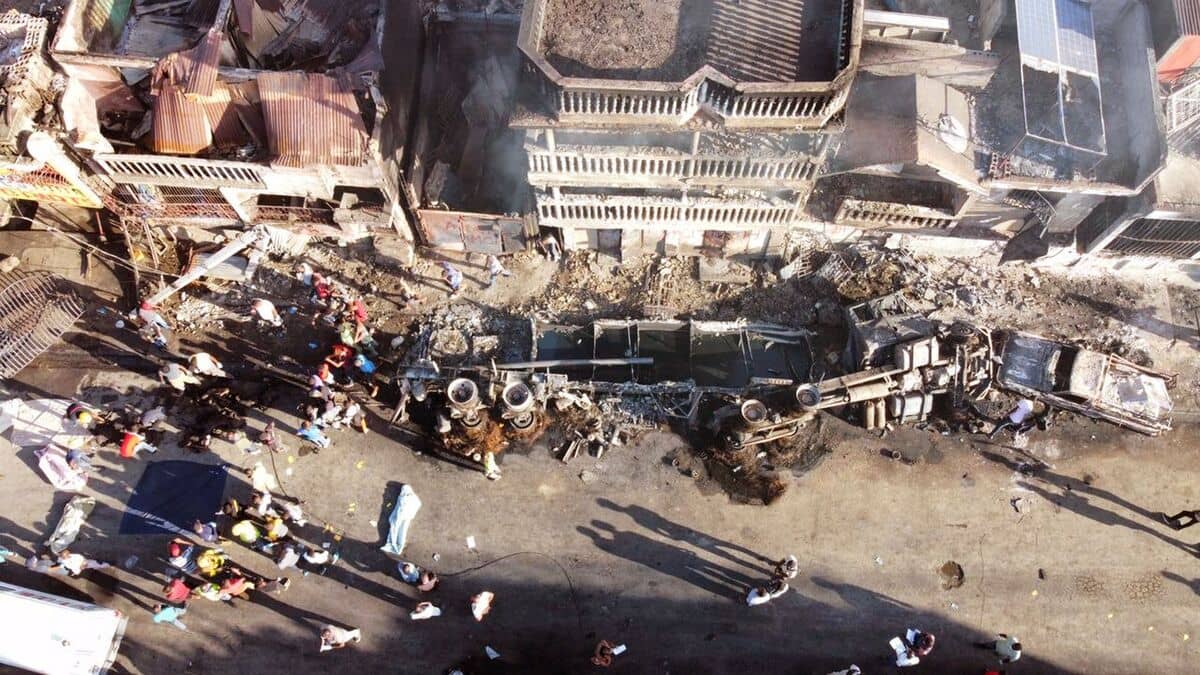 Au moins 62 morts dans l'explosion d'un camion-citerne en Haïti | TVA ...