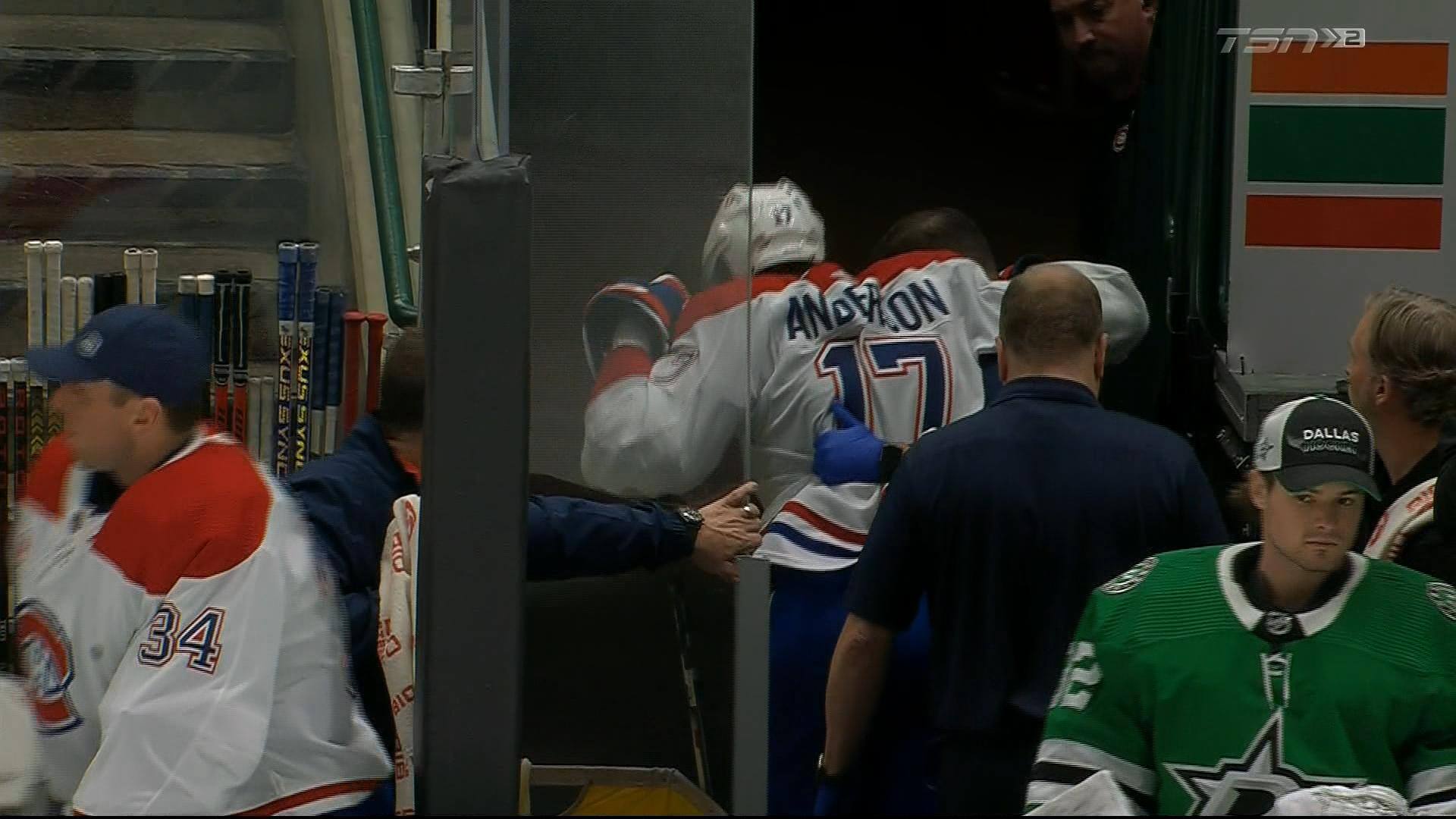 Josh Anderson: les images sont inquiétantes - TVA Sports