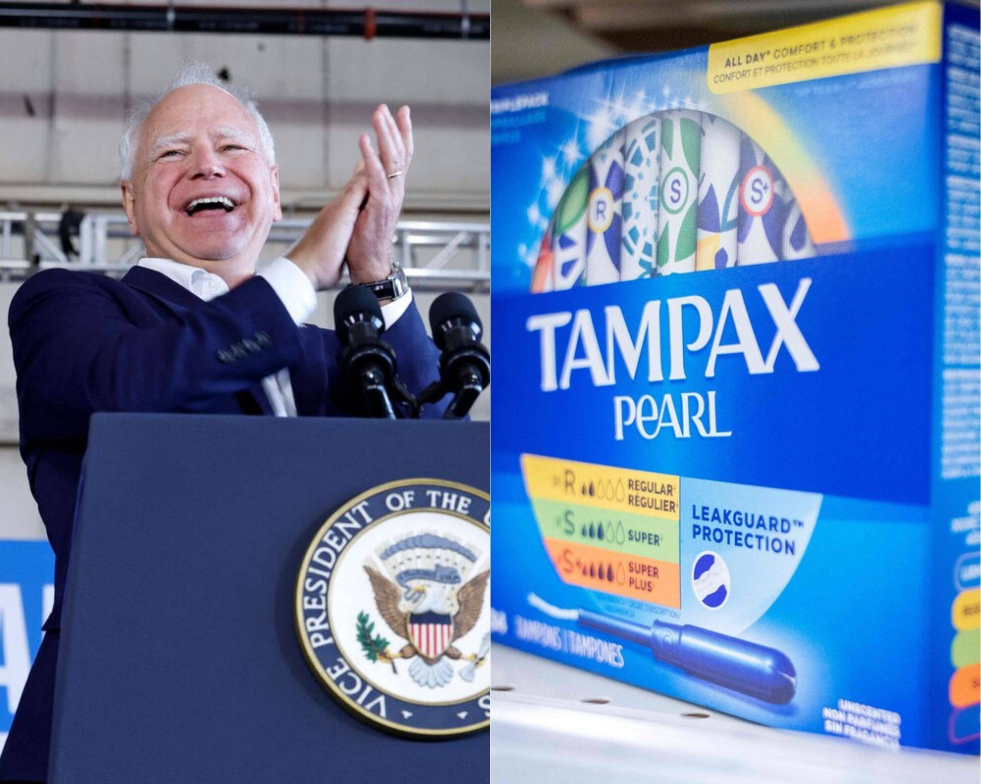 «Tampon Tim»: c’est quoi l’affaire avec Tim Walz, le colistier de ...