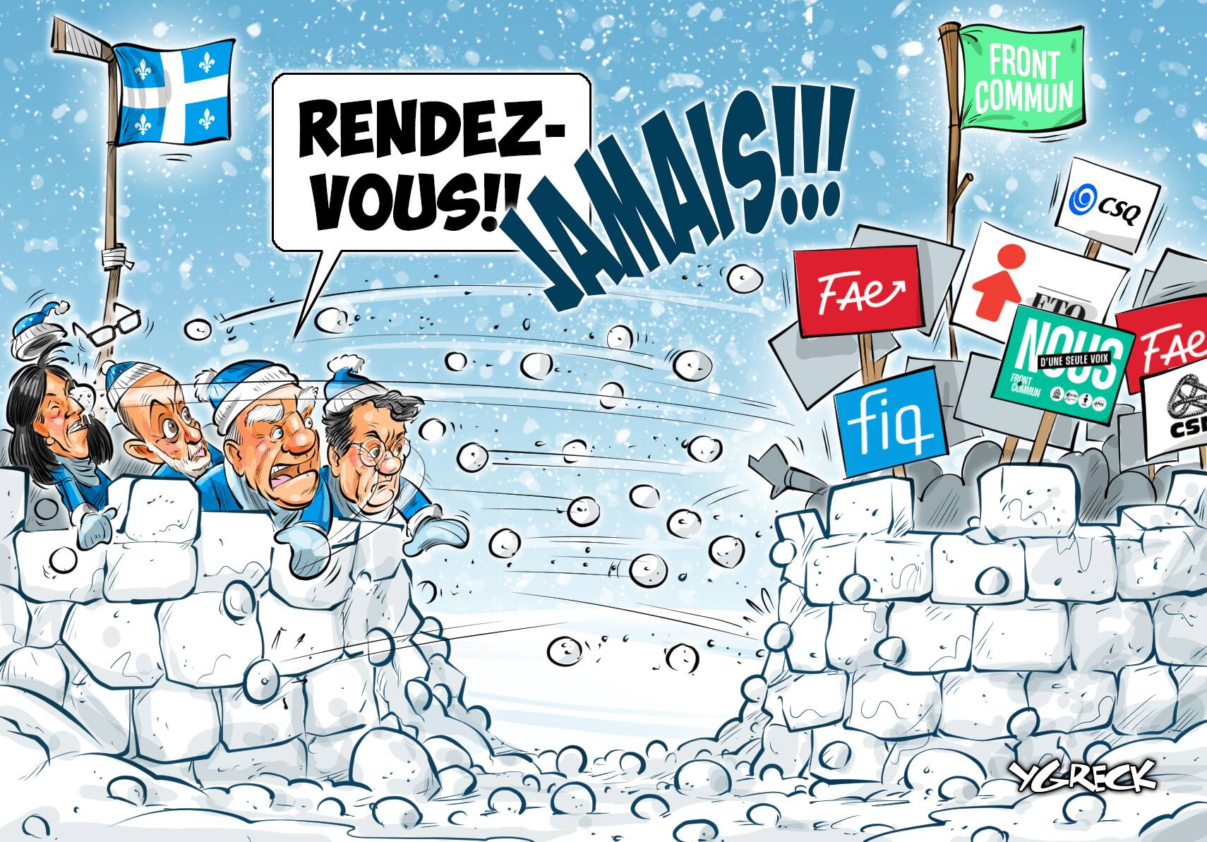 La caricature d'Ygreck: maintenant en vidéo! | JDQ