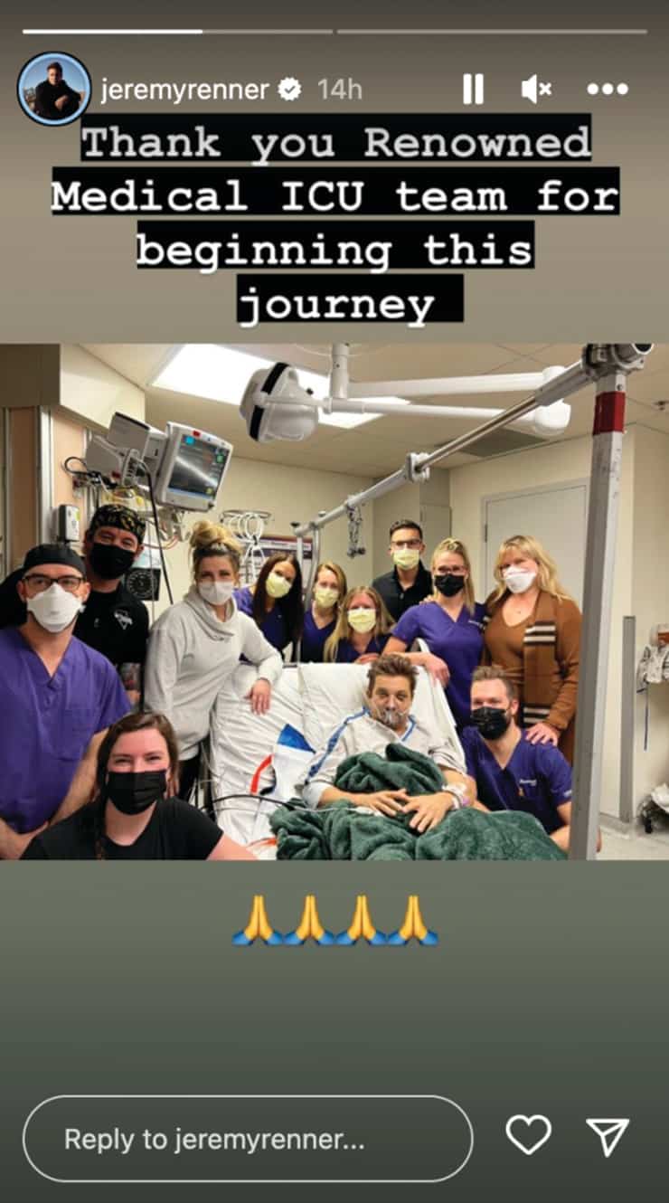 Jeremy Renner a un long chemin à parcourir pour se remettre de son ...