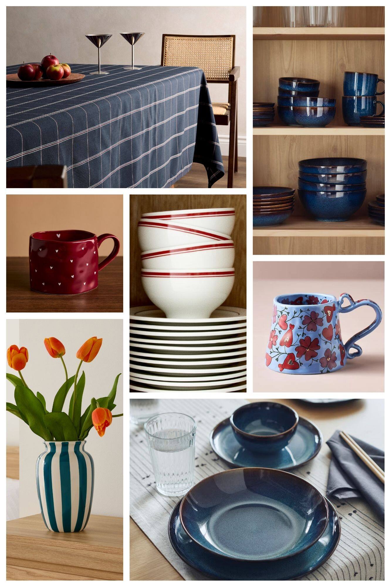 Tendances déco: le mariage du bleu et du rouge | 7 Jours