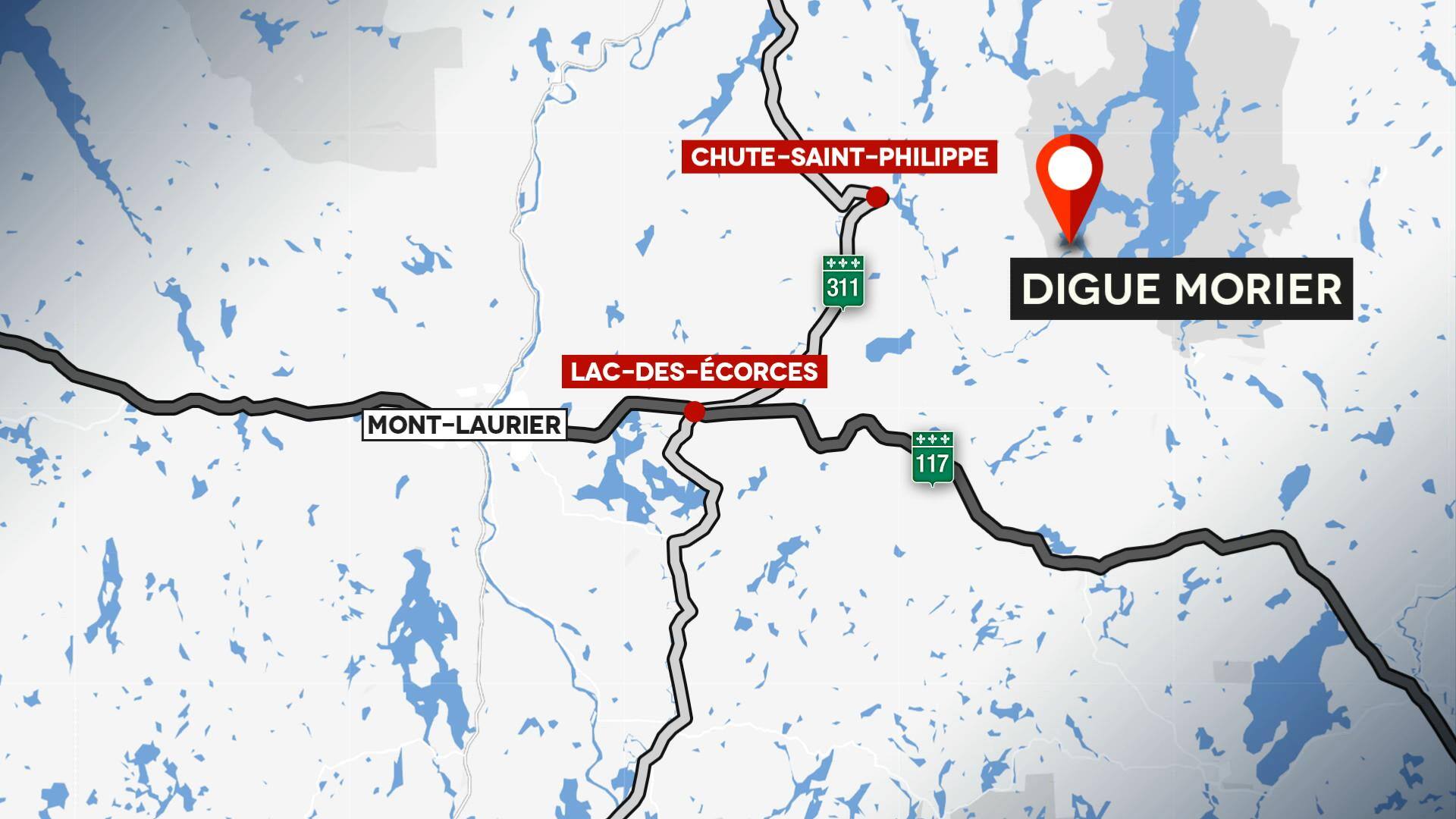 Une digue dans les Laurentides risque de céder; 563 citoyens évacués ...