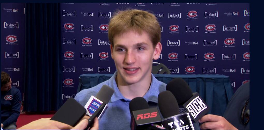 Lane Hutson espère encore grandir - TVA Sports