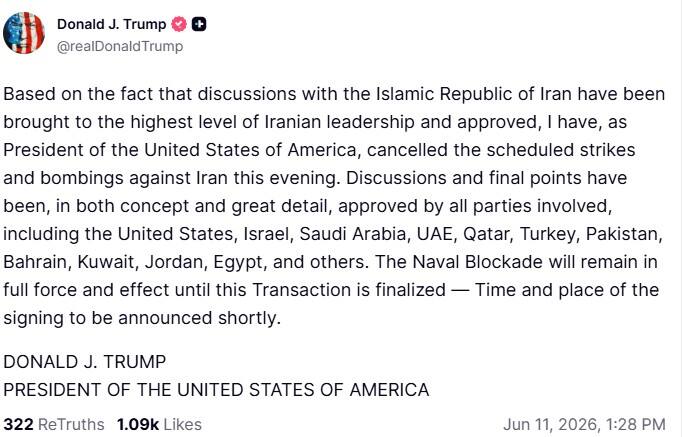 Trump dit qu'un accord avec l'Iran pourrait être signé dès ce week-end ...