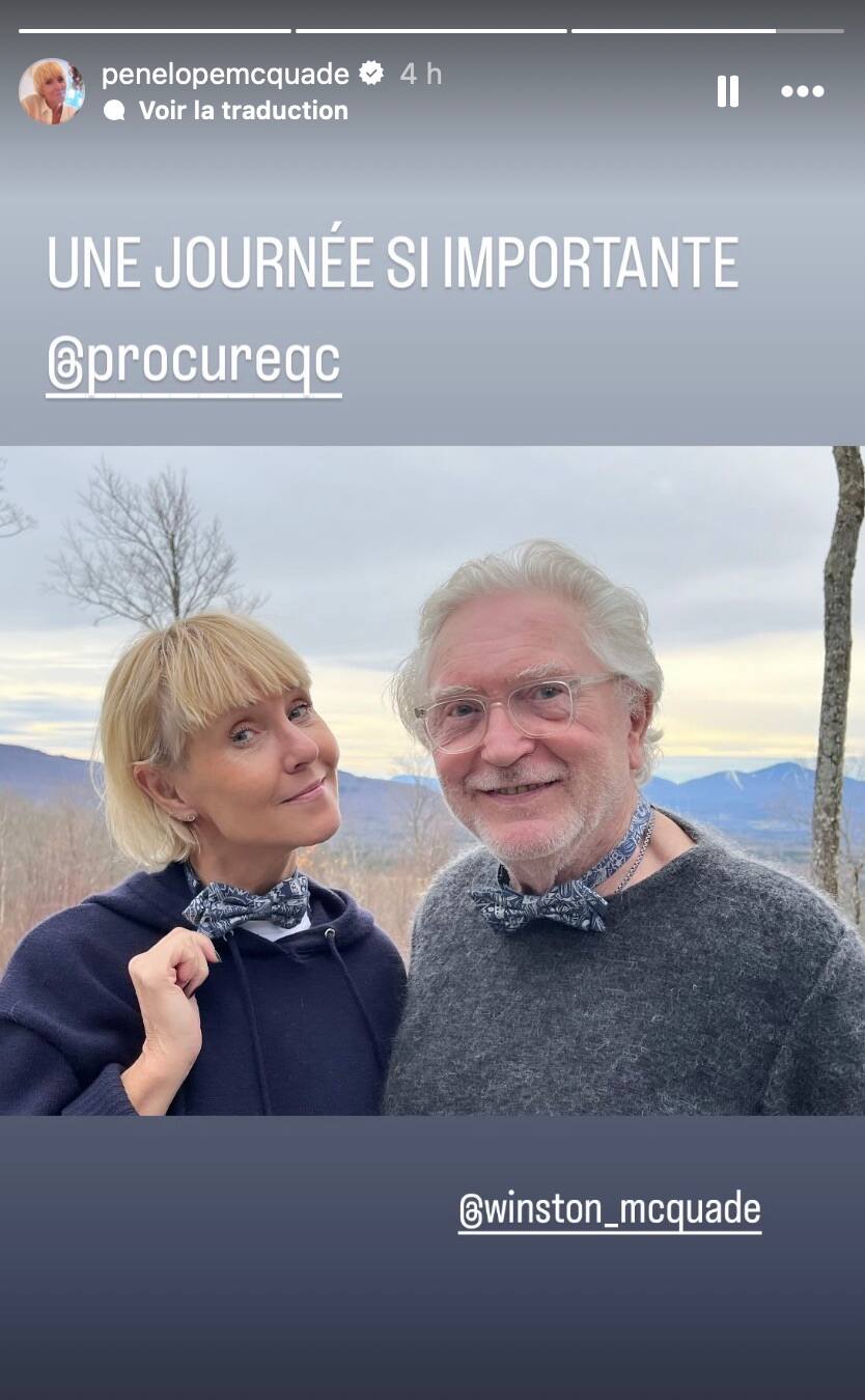 Pénélope McQuade prend la pose avec son père pour une bonne cause | 7 Jours