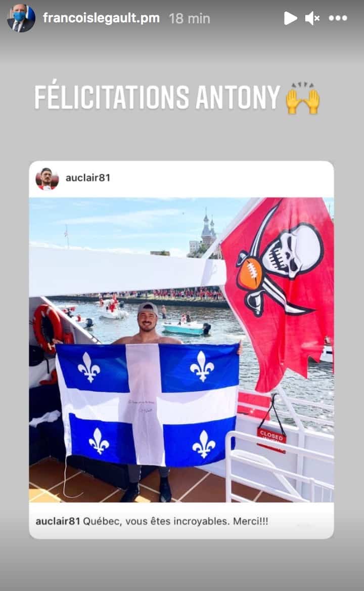 Le drapeau du Québec d’Antony Auclair provient de François Legault | 24 ...