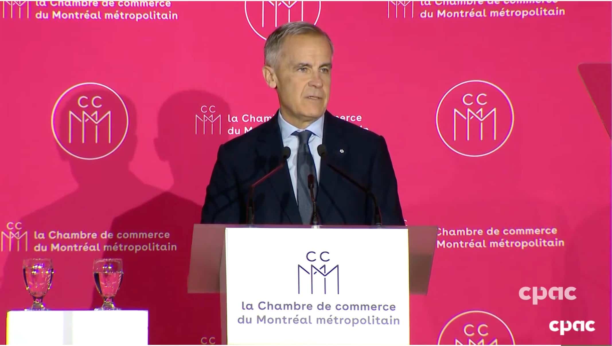 À Montréal, Mark Carney réaffirme son appui au projet de lignes ...