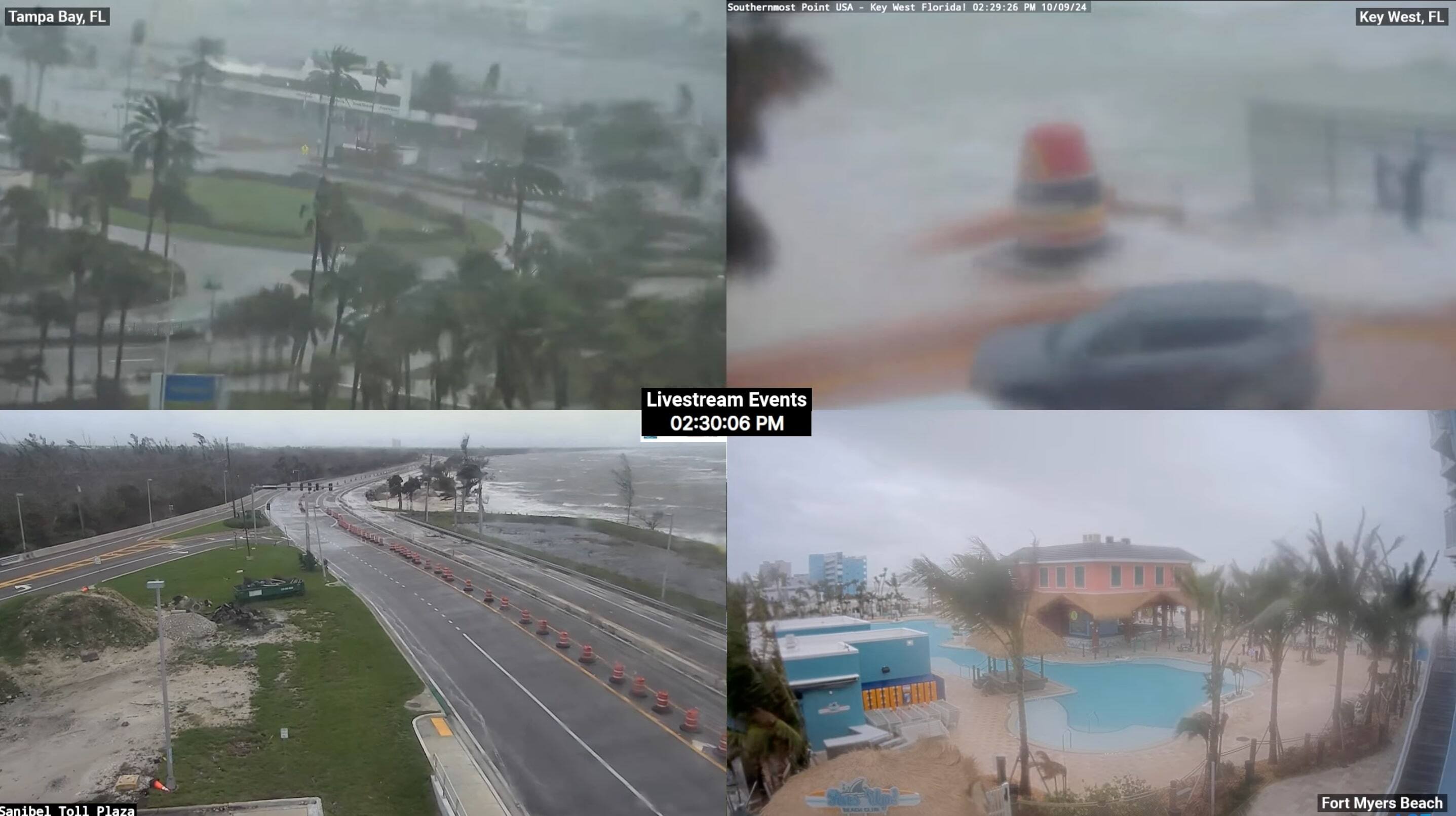 VIDÉOS: suivez en direct le passage de l’ouragan «Milton» en Floride ...