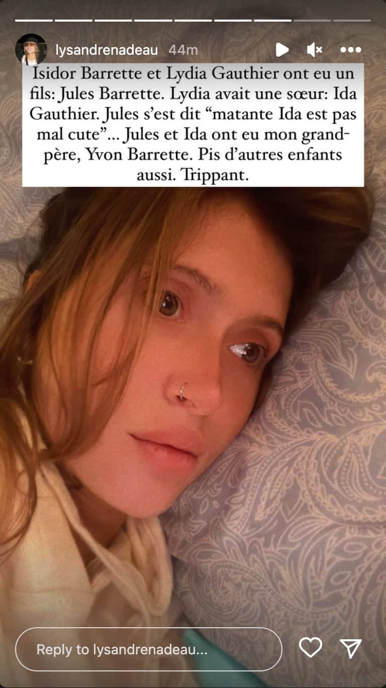 Lysandre Nadeau fait une découverte troublante sur sa famille | Le Sac ...