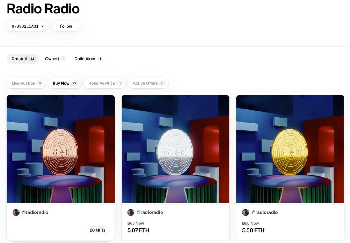 Radio Radio lance une collection musicale liée à la technologie NFT | JDM