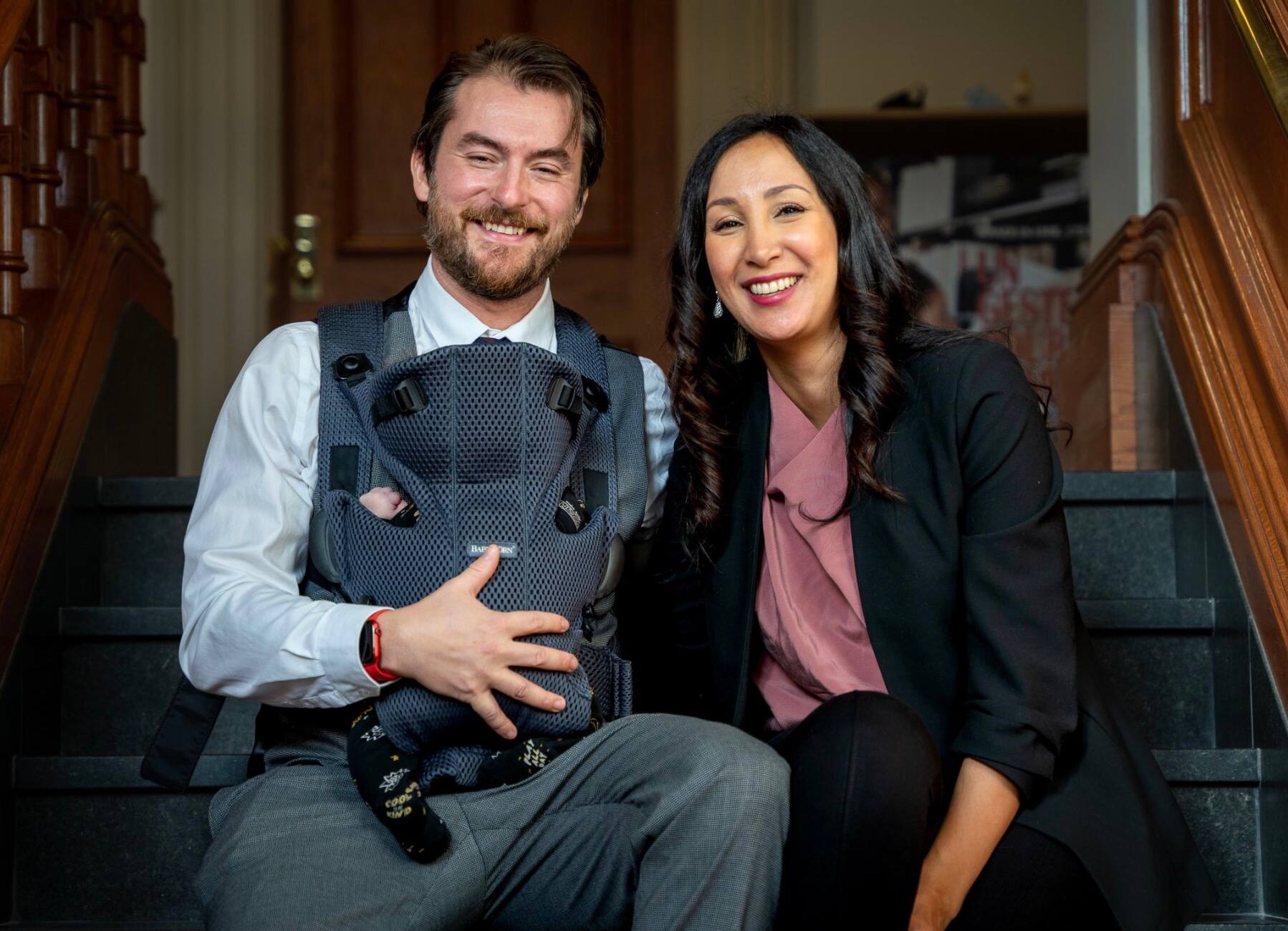 Le couple Kelley-Rizqy et leur bébé: enfin un beau moment! | JDM