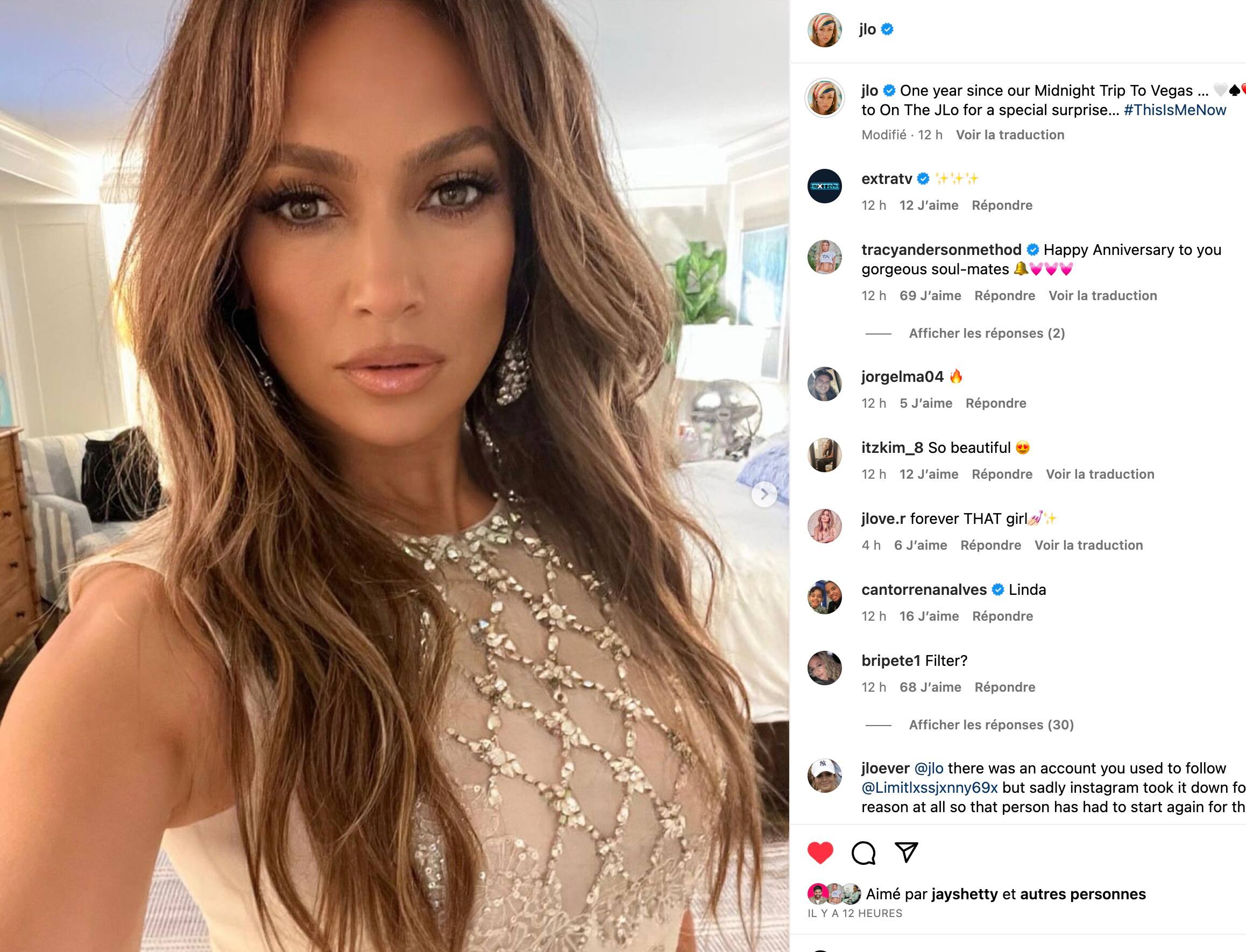 Jennifer Lopez: une nouvelle chanson pour célébrer un an de mariage ...