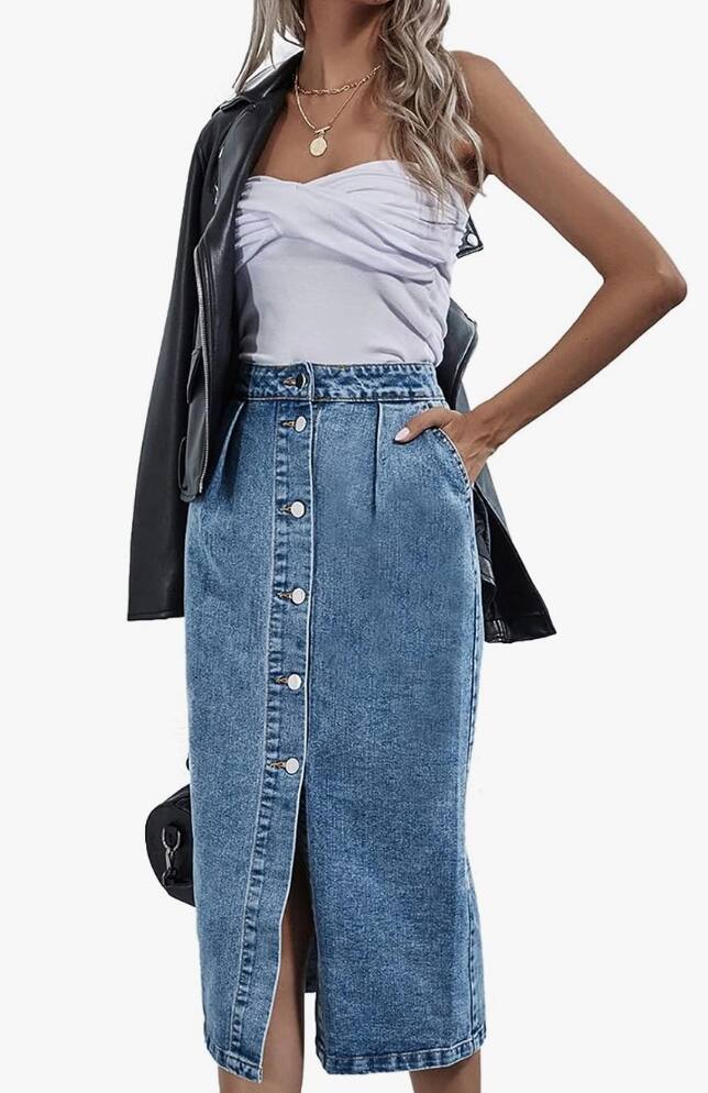 Cette jupe tendance automne 2023 est tout aussi parfaite pour la fin de ...