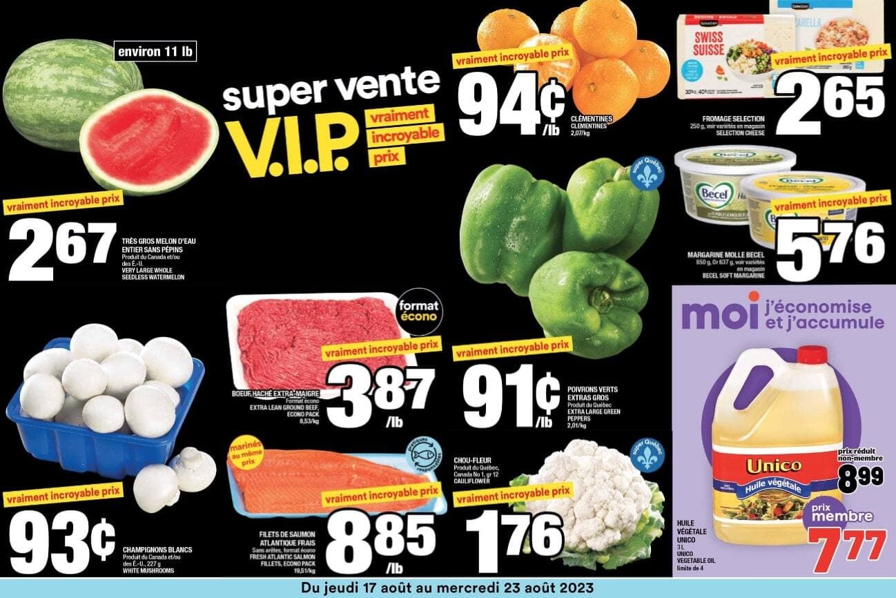 Les meilleurs rabais de la semaine du 17 août en épicerie | Salut Bonjour