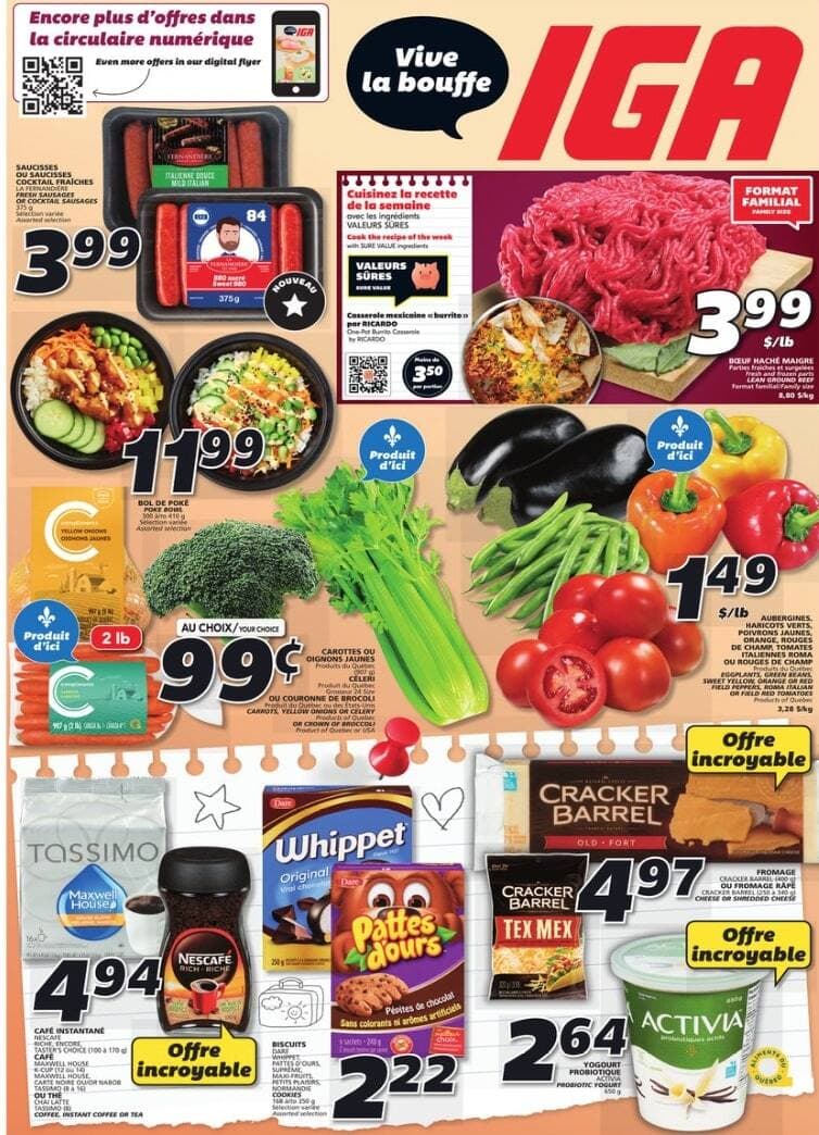 Les meilleurs rabais de la semaine du 14 septembre en épicerie | Salut ...